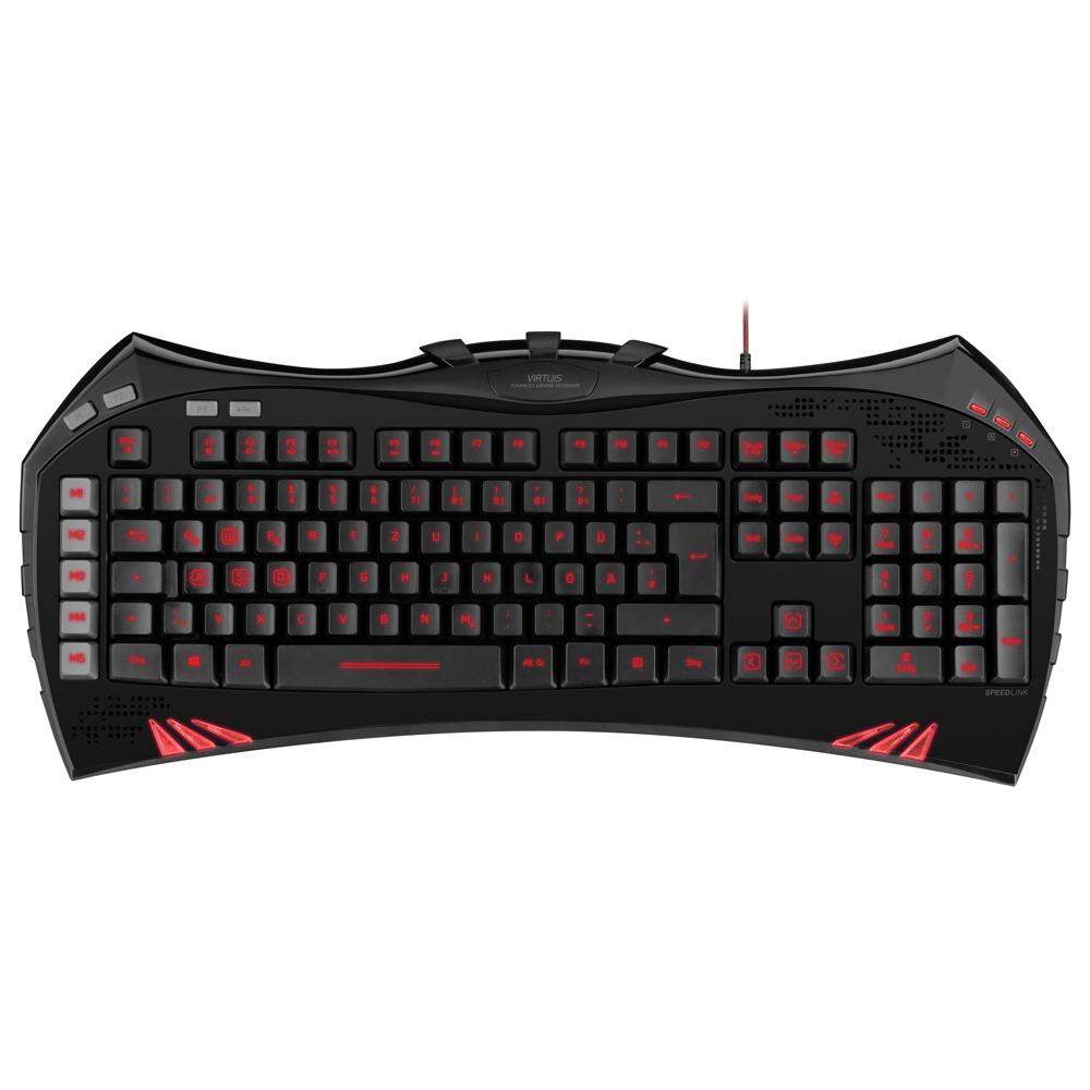 SPEEDLINK Virtuis Advanced Gaming Keyboard, UK Layout, Black (SL-6481 ...