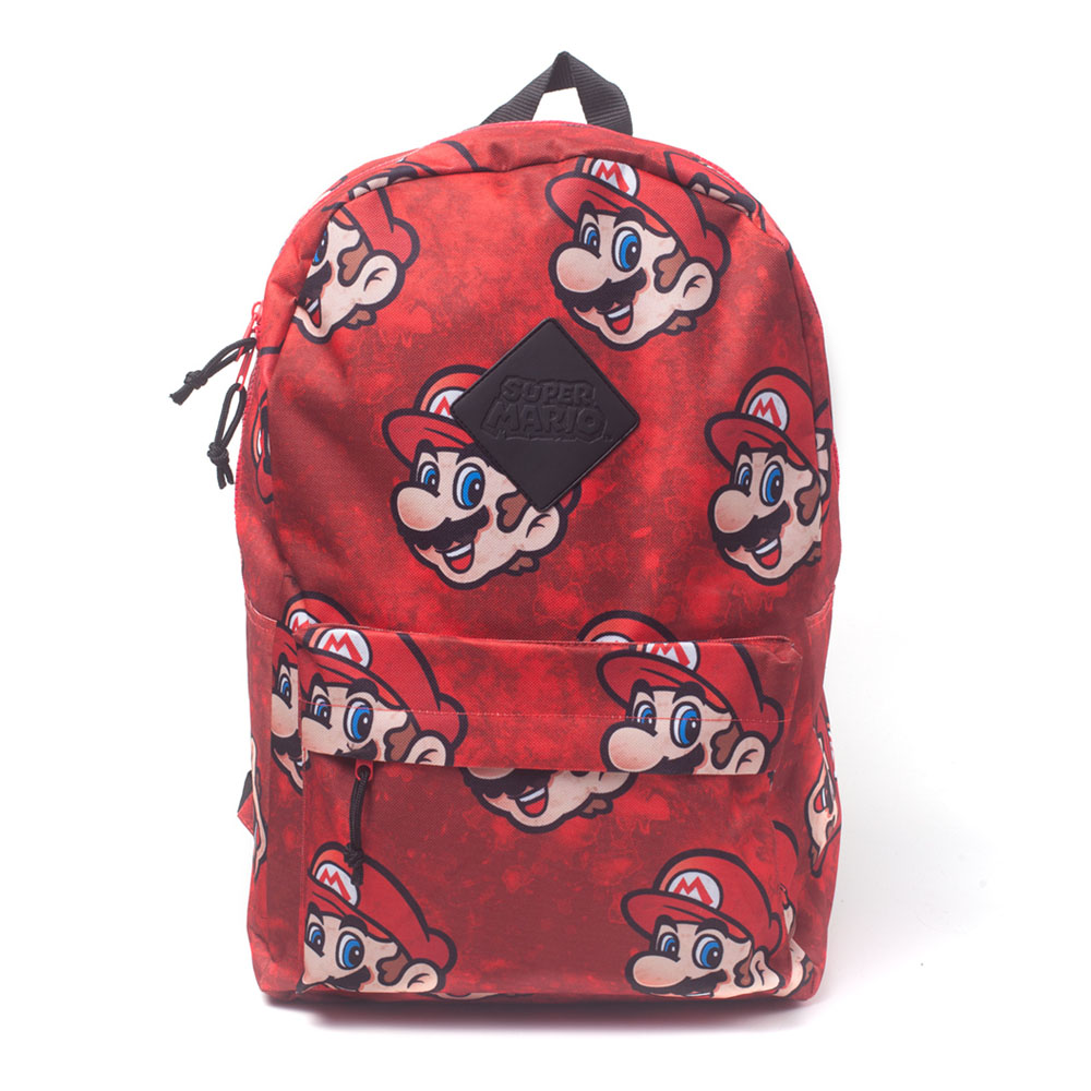 NINTENDO Super Mario Bros. Mario Sublimation Backpack, Red (BP130733NTN ...