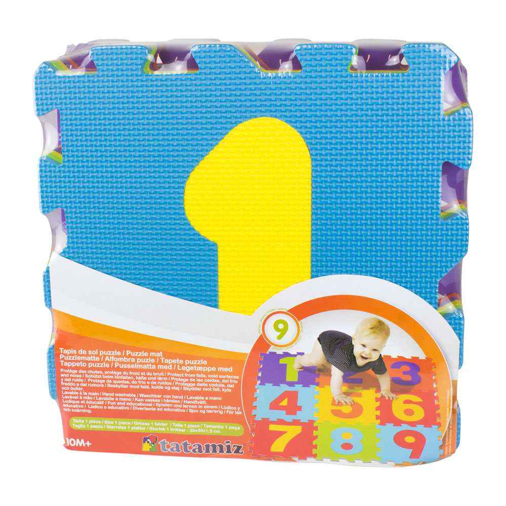 DARPEJE Children's Numbers Floor Mat Puzzle with 9 Pieces, Ages Ten ...