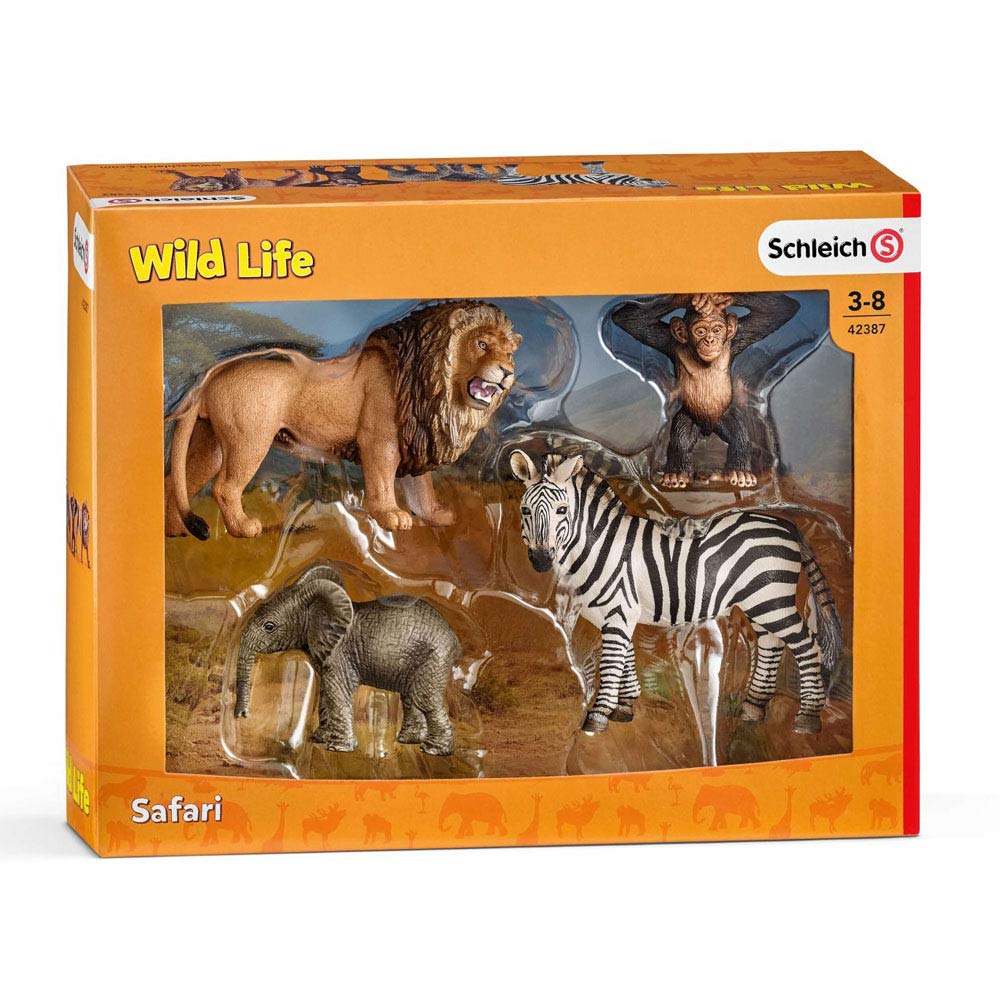 SCHLEICH Wild Life Safari Starter Toy Figures Set, 3 to 8 Years, Multi ...