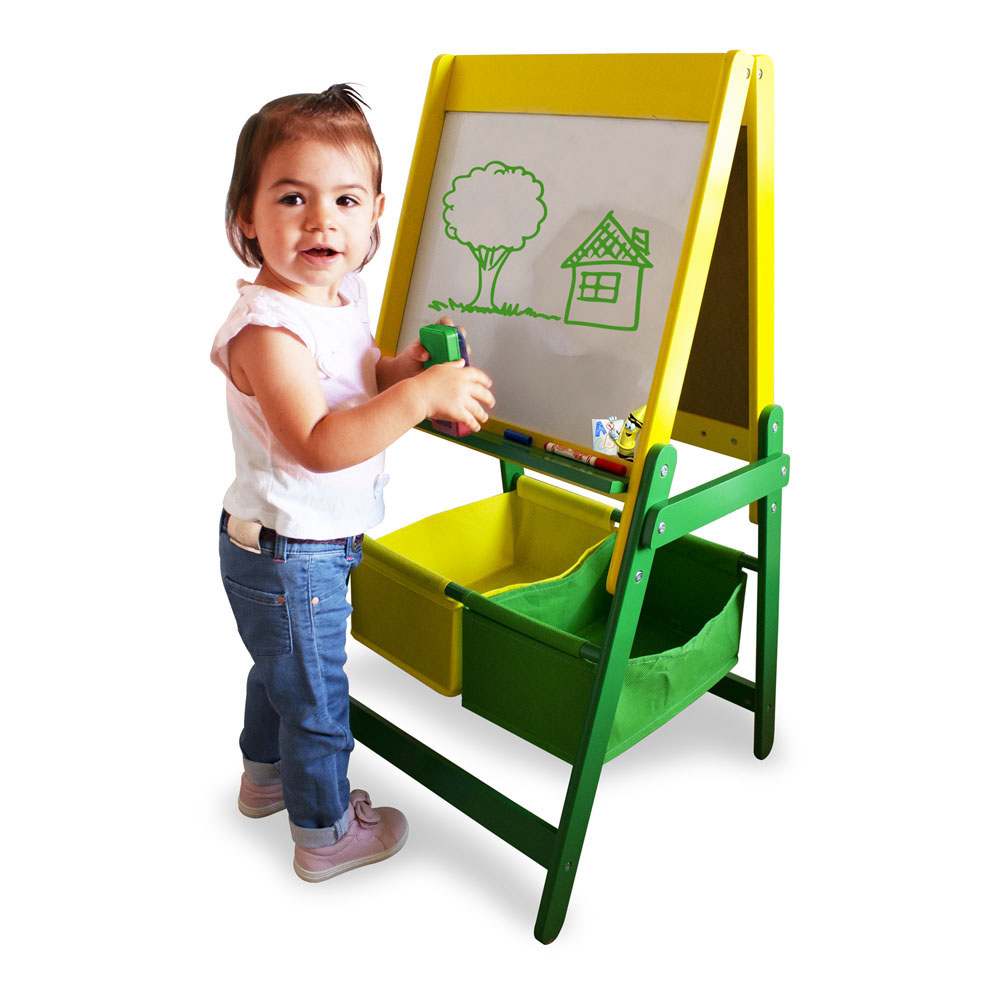 CRAYOLA Children's Double Sided Wooden Art Easel with Creative ...