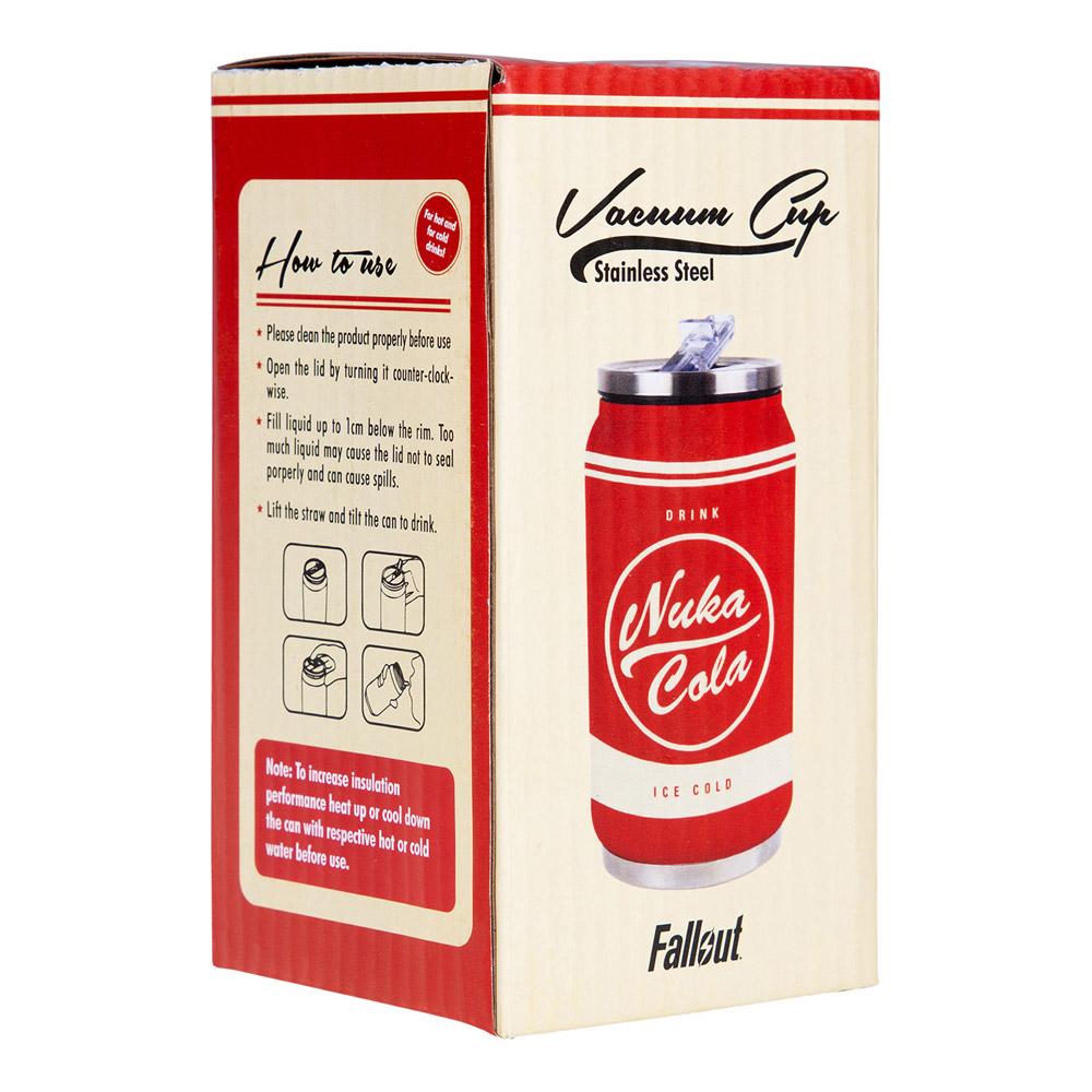 FALLOUT Nuka Cola Vacuum Cup Stainless Steel Can, Unisex, 330ml, Red ...