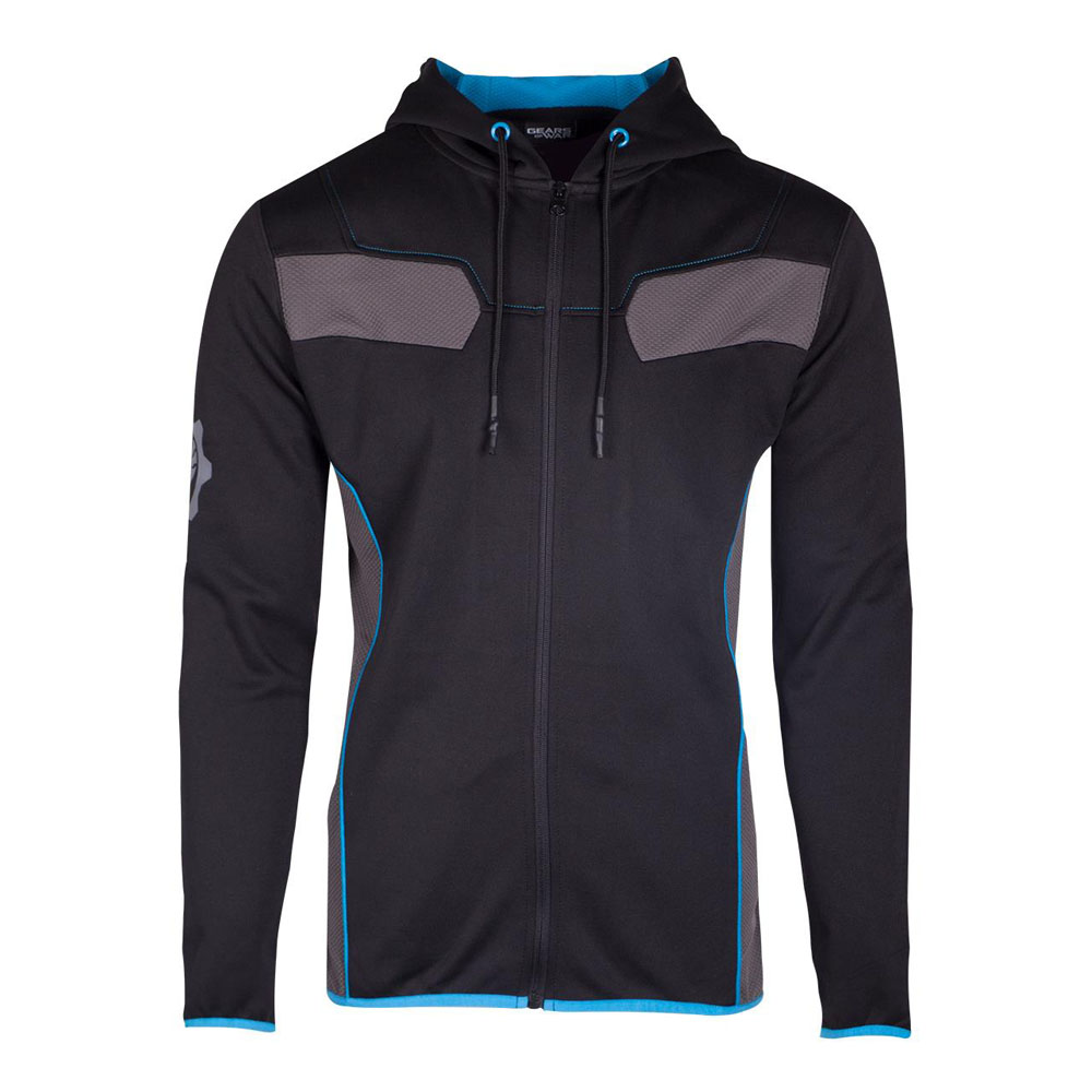 GEARS OF WAR 5 Blue Omen Full Length Tech Hoodie, Male, Extra Extra ...