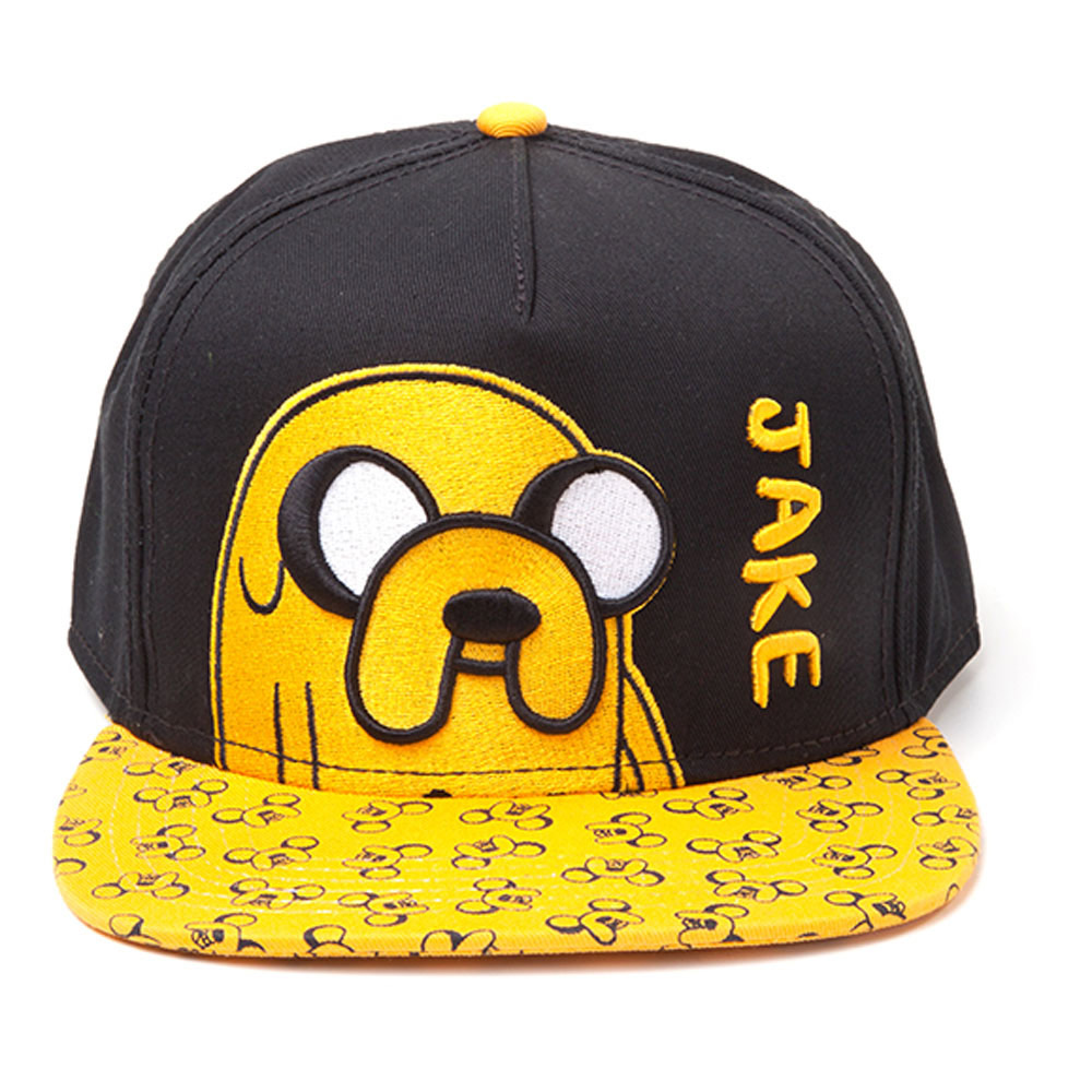 ADVENTURE TIME Jake Snapback Baseball Cap with Pattern Printed Bill ...