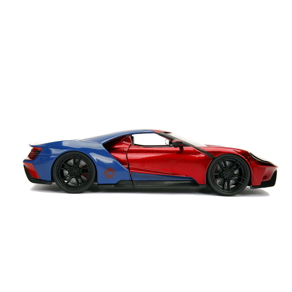 MARVEL COMICS Spiderman 2017 Ford GT Die-cast Toy Sports Car, Unisex, 1 ...