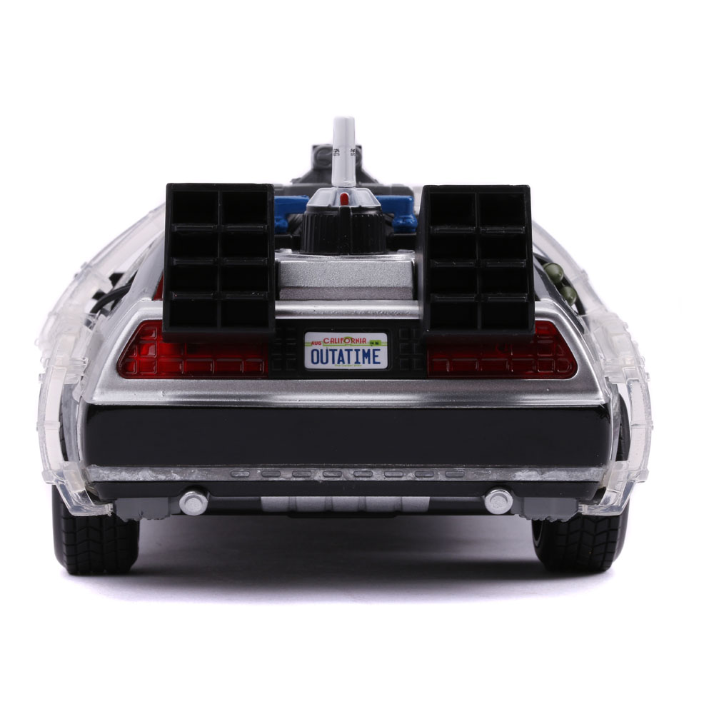 UNIVERSAL Back to the Future DeLorean (Future) Die-cast Toy Time ...